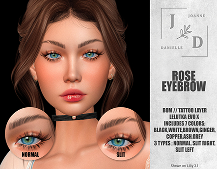 Second Life Marketplace - JoanneDanielle - Rose Eyebrow